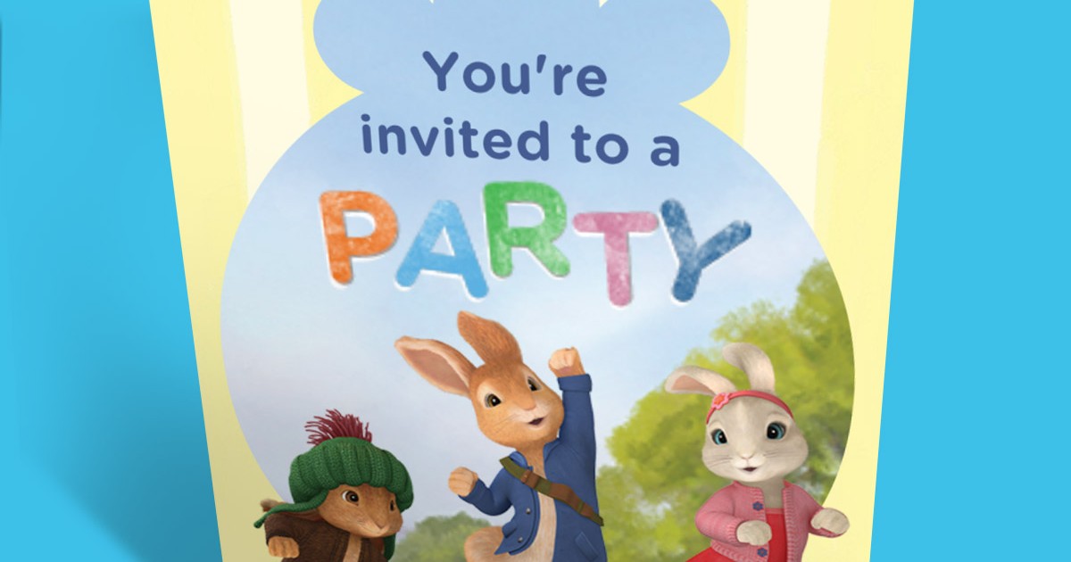 Peter Rabbit Birthday Party Invitations | Nickelodeon Parents