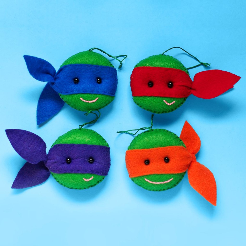 Gnarly TMNT Felt Christmas Ornaments | Nickelodeon Parents