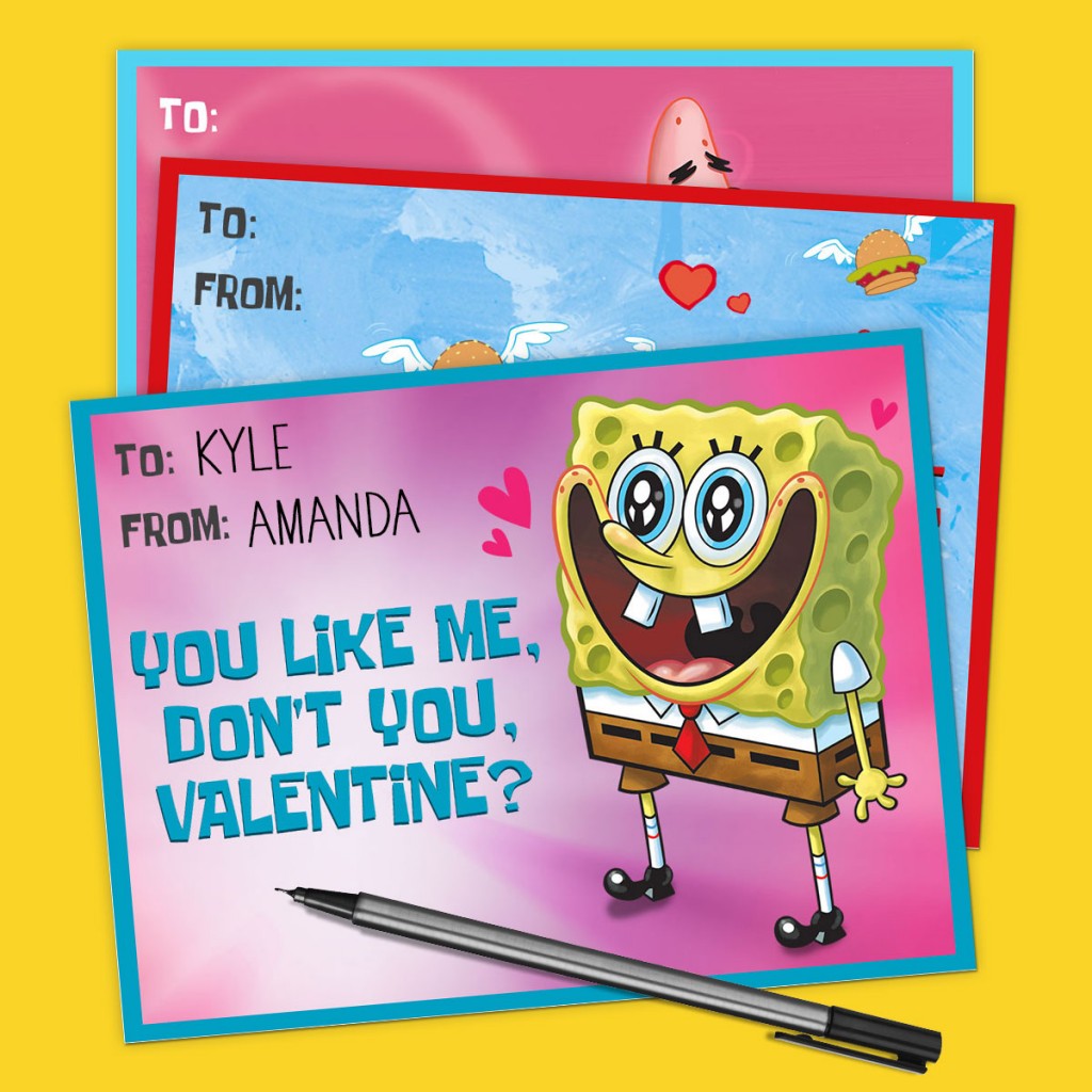 SpongeBob SquarePants Valentines | Nickelodeon Parents