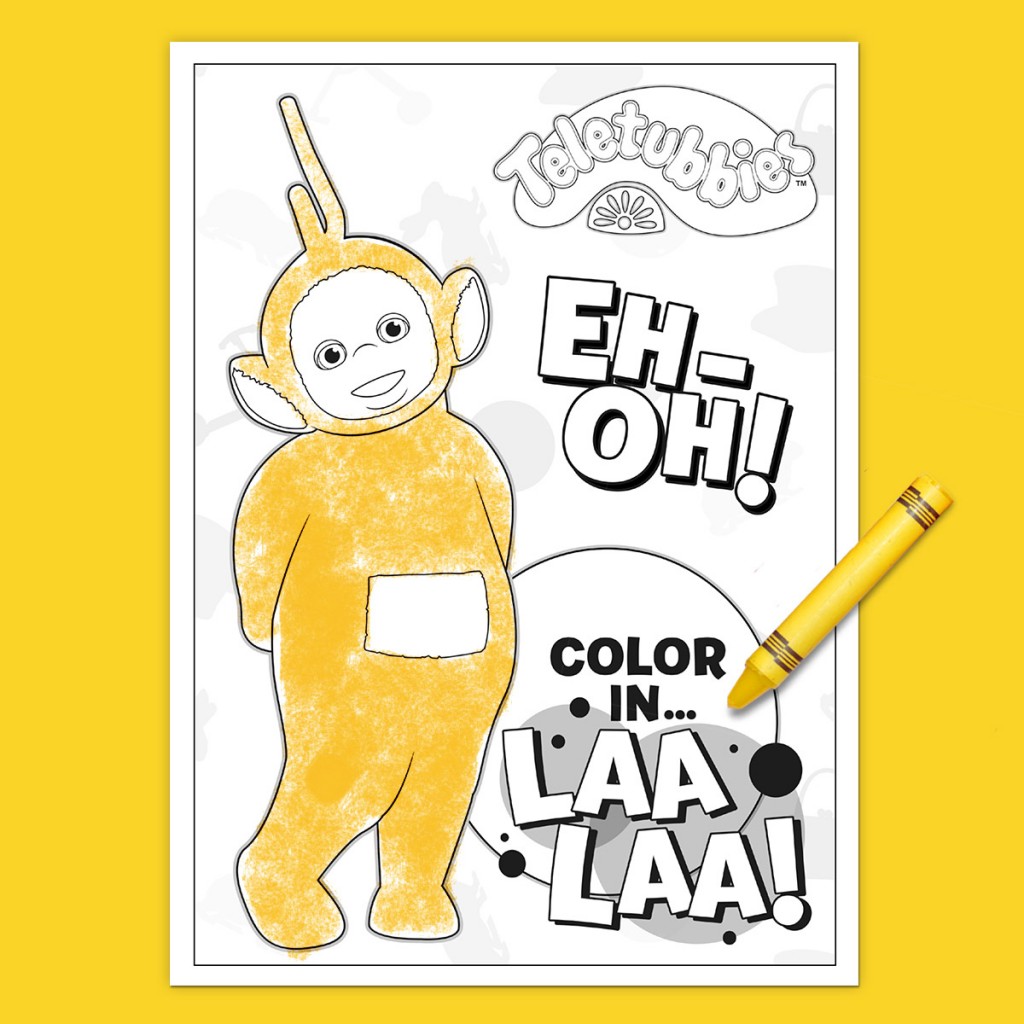 Teletubbies Coloring Page: Laa Laa | Nickelodeon Parents
