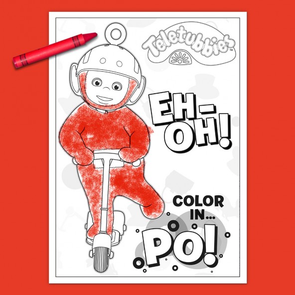 Teletubbies Coloring Page: Po | Nickelodeon Parents
