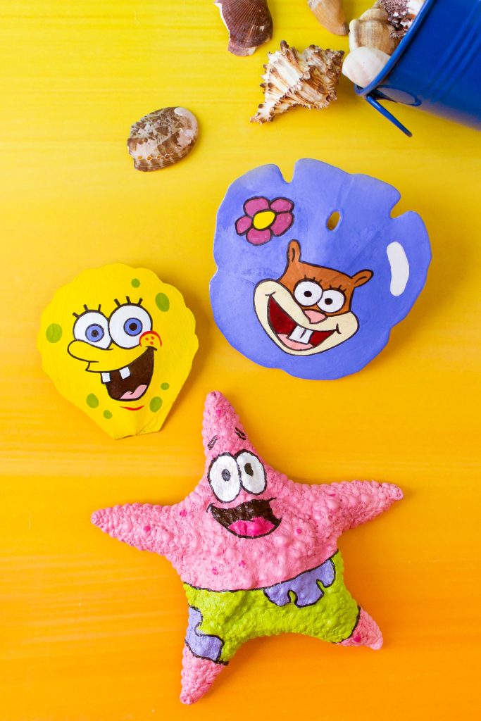 SpongeBob Painted Shell Craft | Nickelodeon Parents
