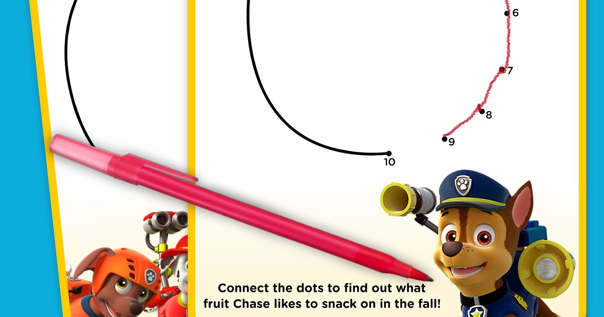 PAW Patrol Fall Connect the Dots | Nickelodeon Parents