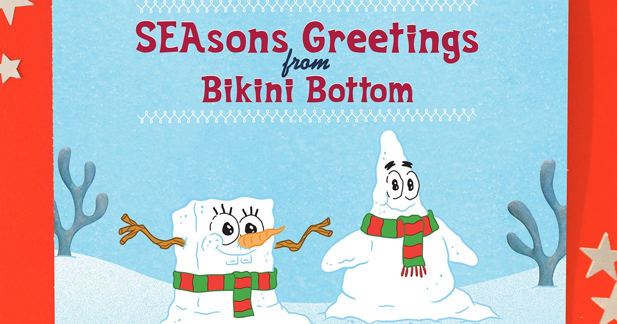 SpongeBob Holiday Card | Nickelodeon Parents