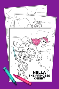Nella the Princess Knight Coloring Pack | Nickelodeon Parents