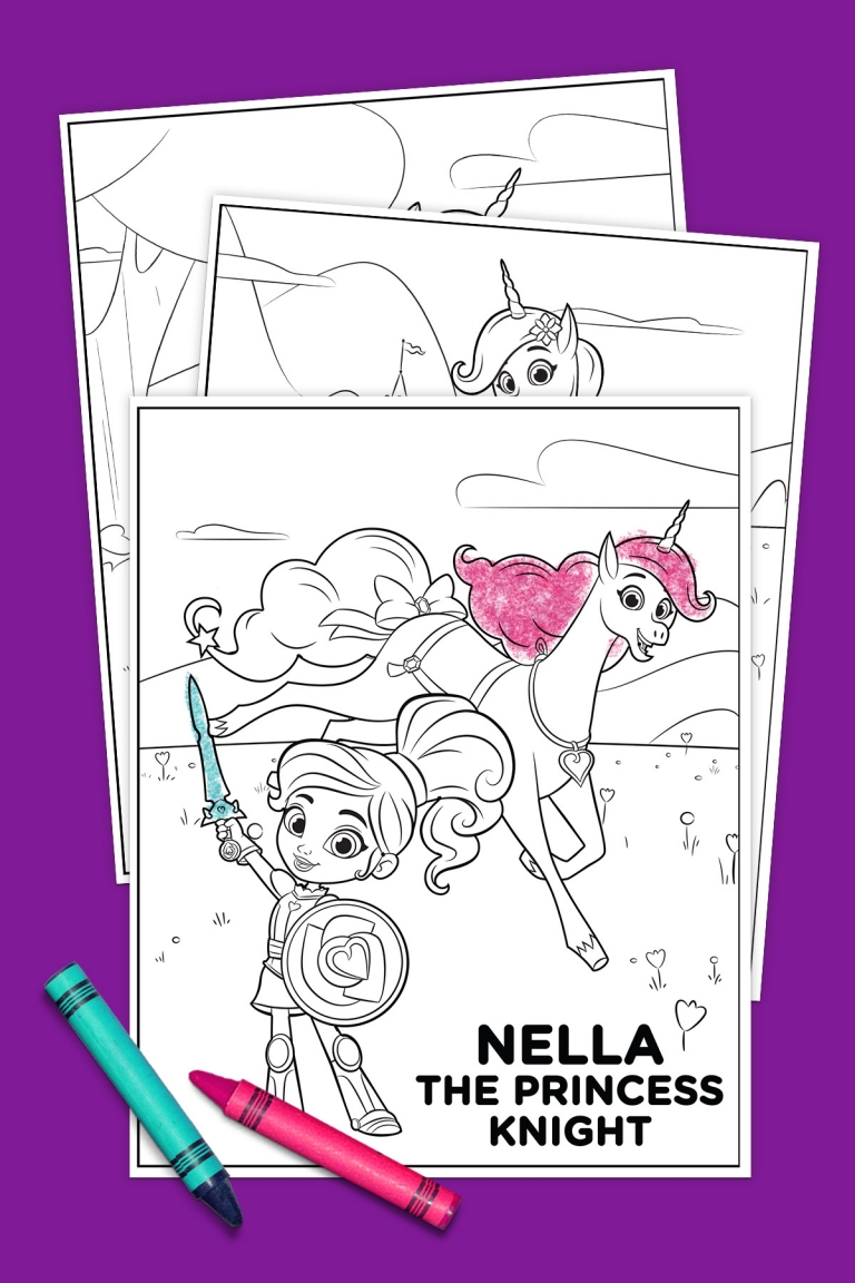 Nella the Princess Knight Coloring Pack | Nickelodeon Parents