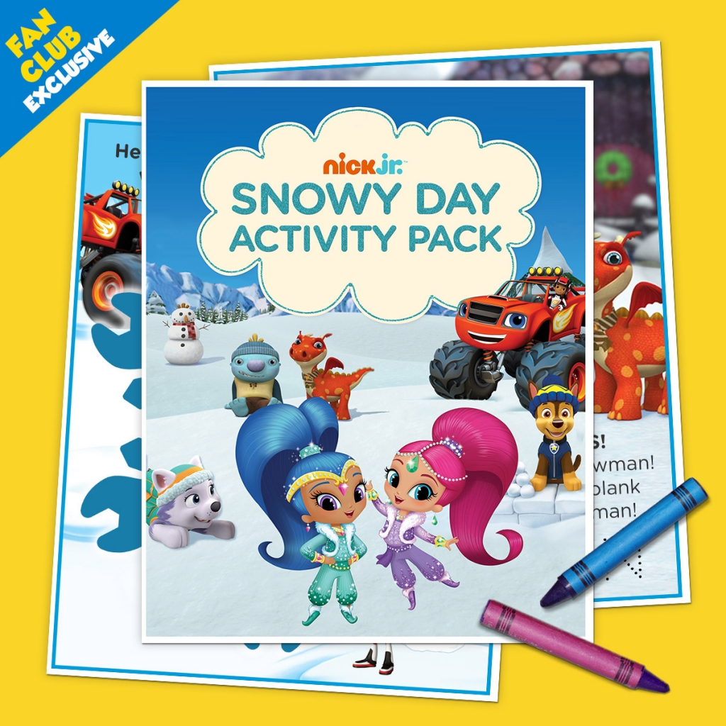 Snowy Day Activity Pack | Nickelodeon Parents