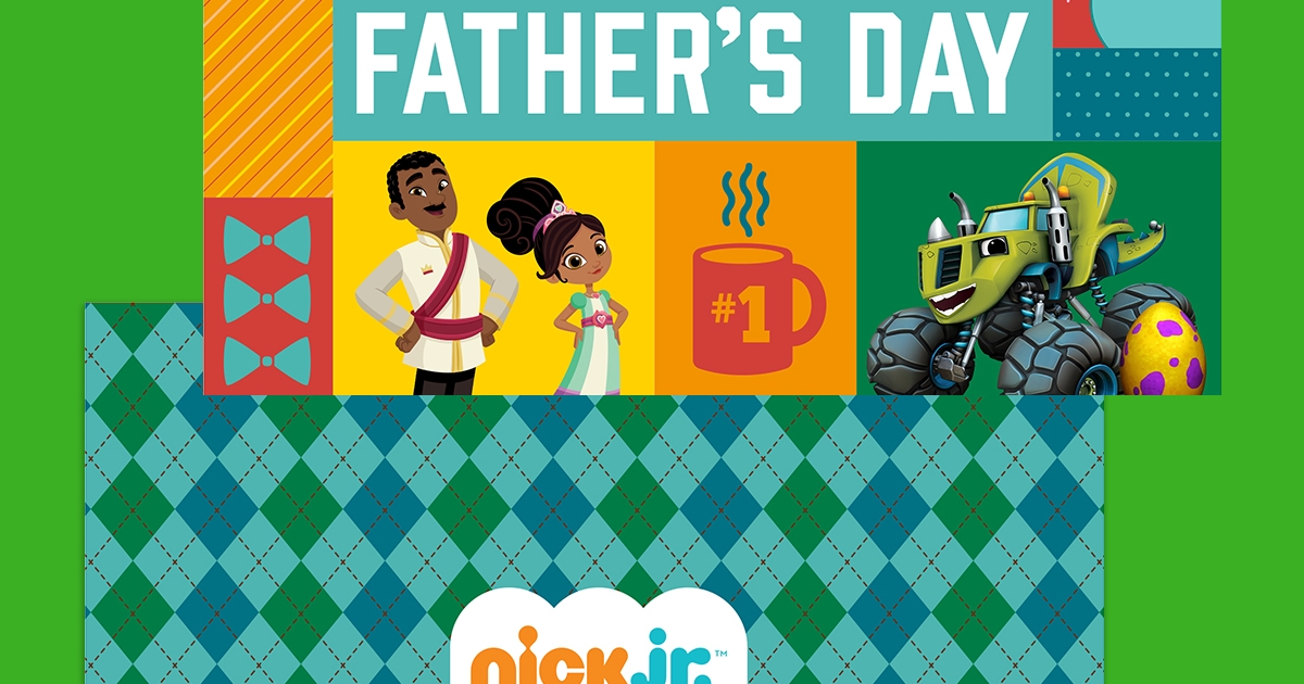 Nick Jr. Printable Father's Day Card | Nickelodeon Parents