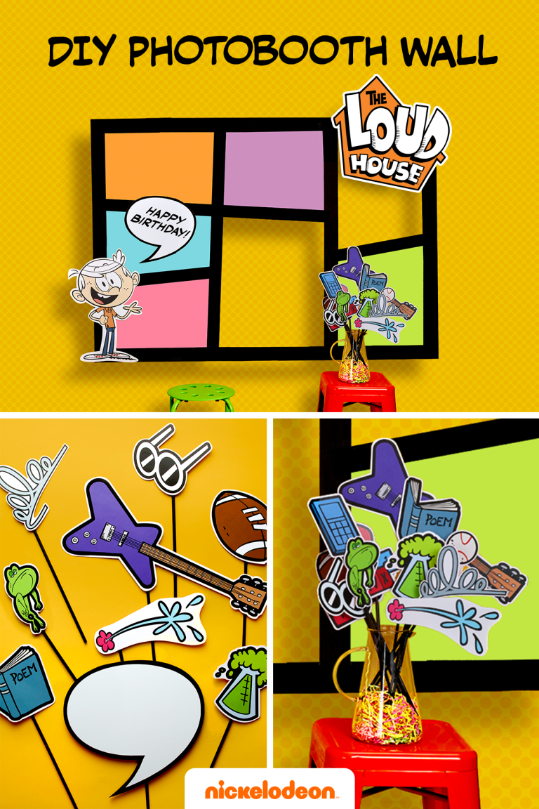Loud House Photobooth Wall with Props | Nickelodeon Parents