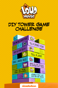 DIY Loud House Tower Game | Nickelodeon Parents