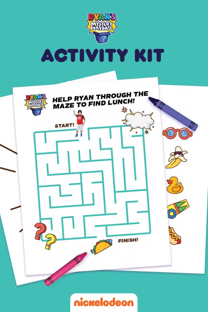 Ryan's Mystery Playdate Activity Kit | Nickelodeon Parents