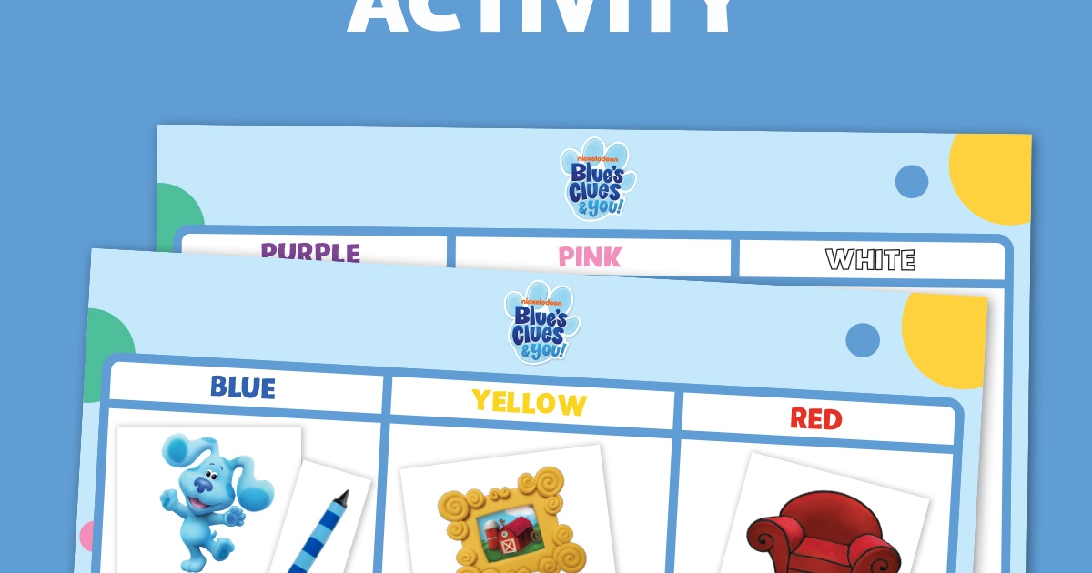 Sort by Color with Josh & Blue | Nickelodeon Parents