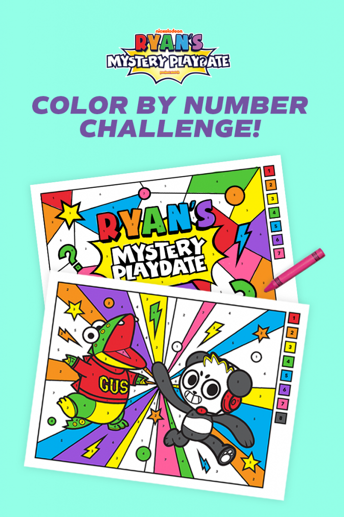 Ryan Challenges You to Color By Number | Nickelodeon Parents
