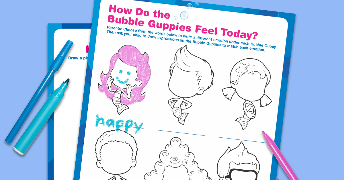 All the Feelings Bubble Guppies Activity Pack | Nickelodeon Parents