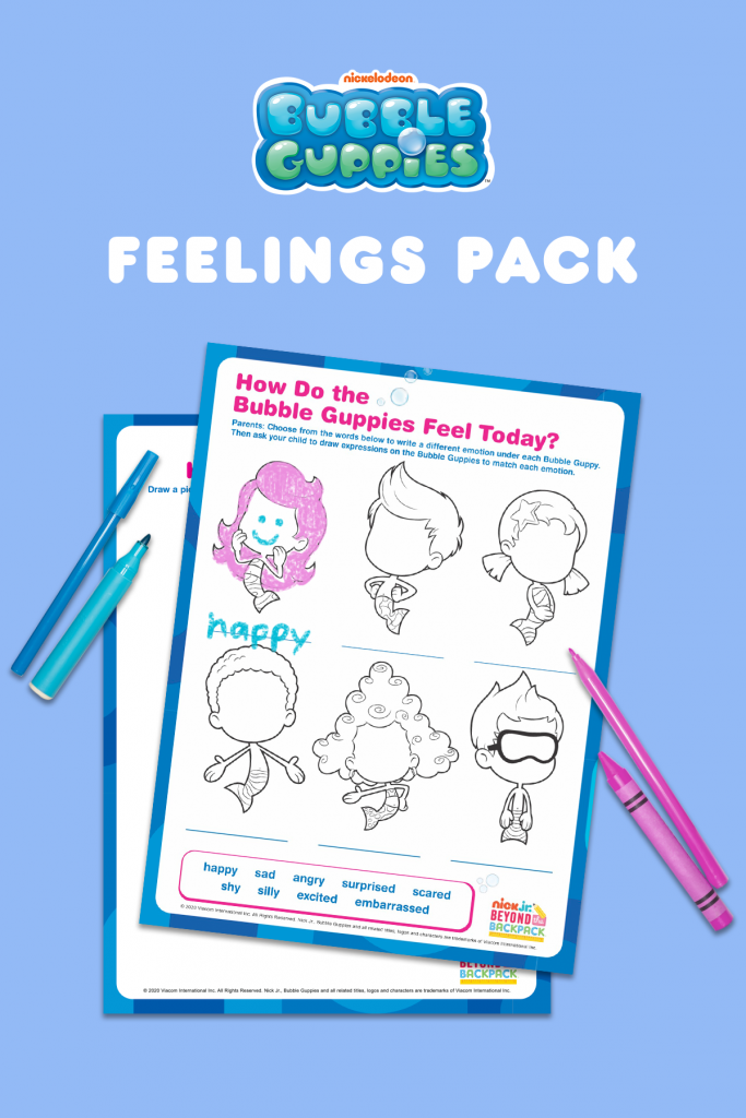 All the Feelings Bubble Guppies Activity Pack | Nickelodeon Parents