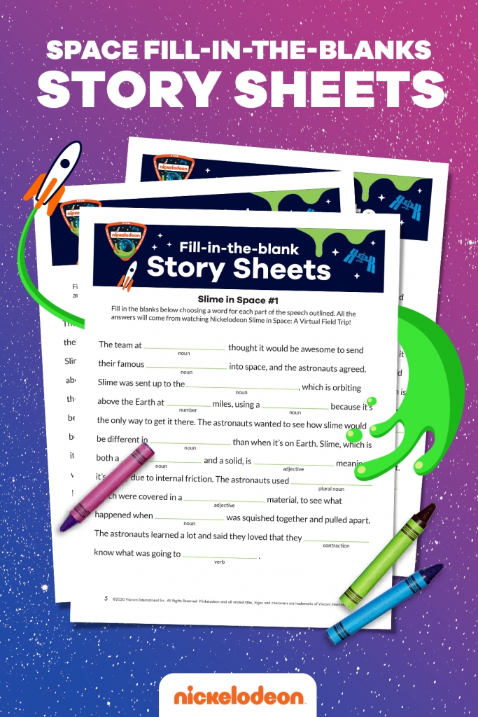 Space Edition Fill-in-the-Blank | Nickelodeon Parents