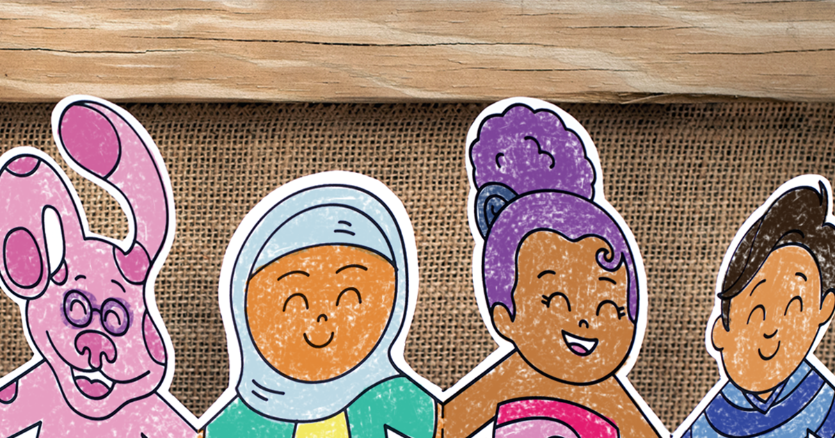 Nick Jr. Unity Paper Doll Chain | Nickelodeon Parents