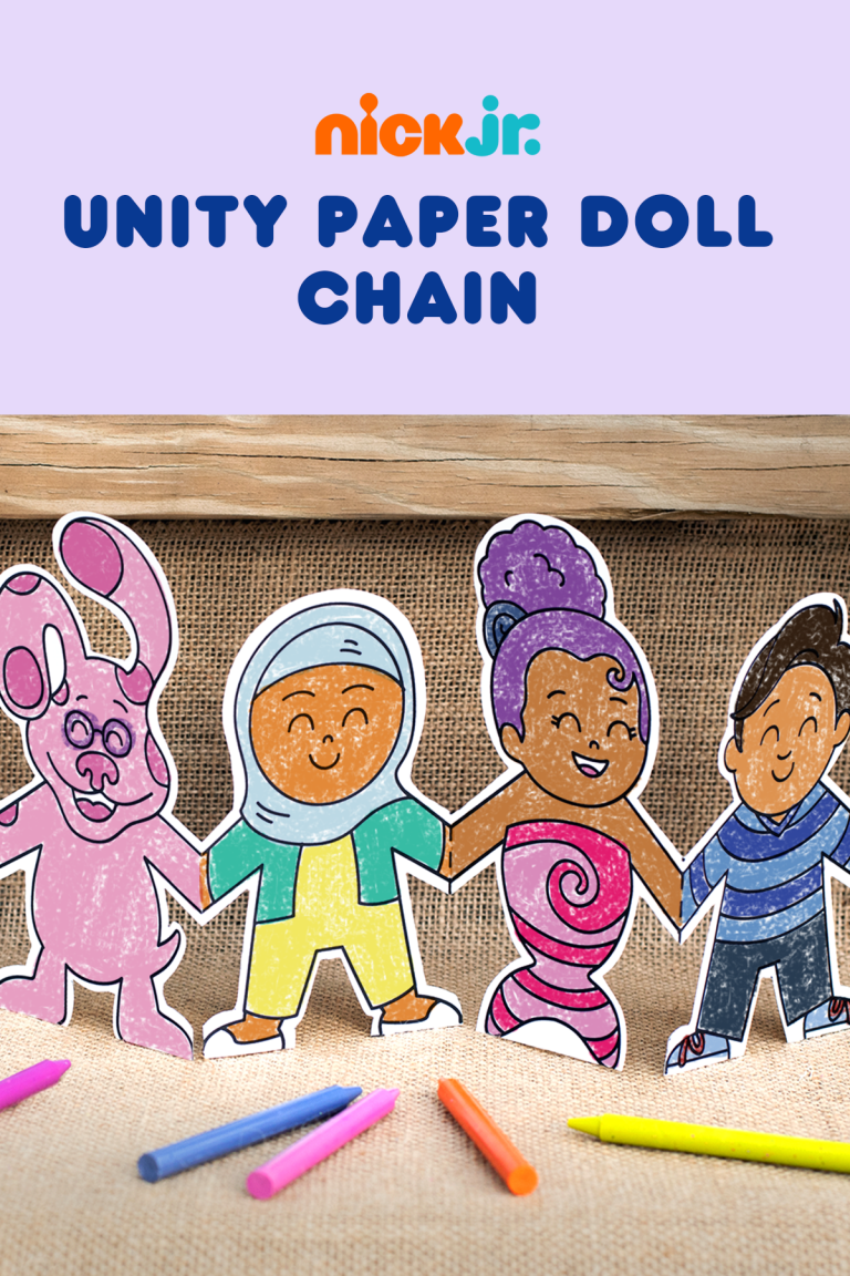 Nick Jr. Unity Paper Doll Chain | Nickelodeon Parents