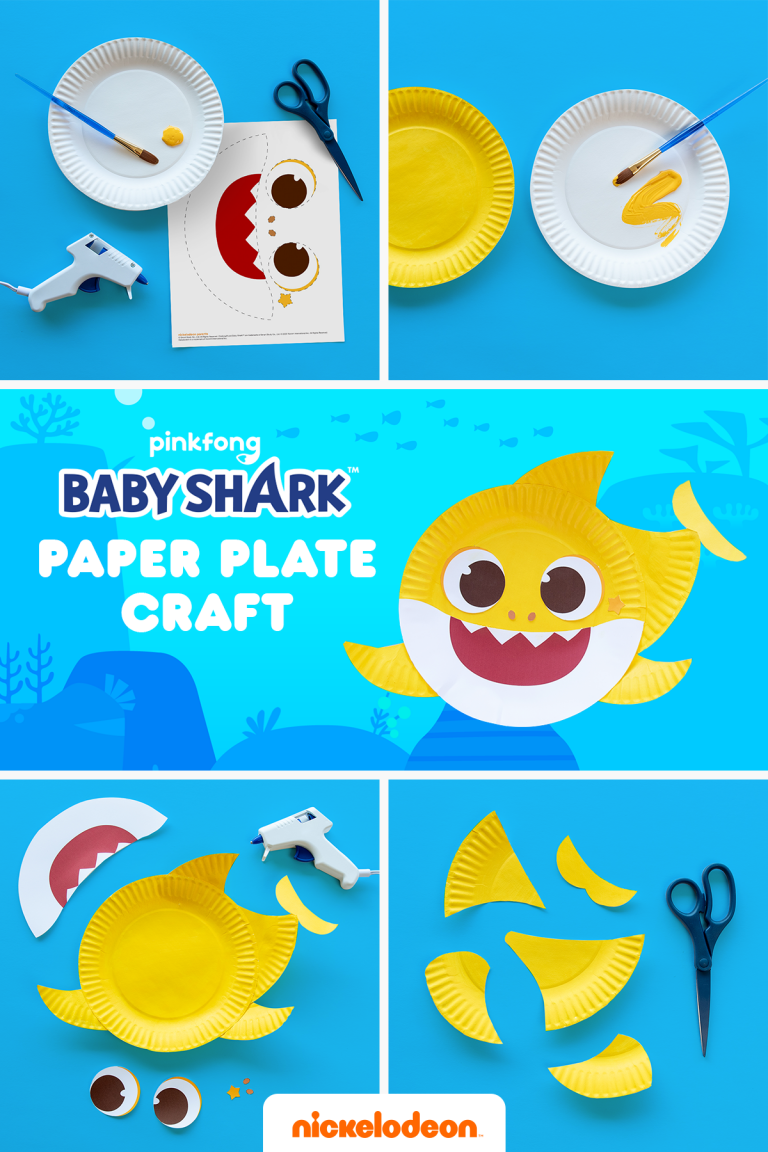 It’s a Baby Shark Plate Craft, Doo-De-Doo-De-Doo | Nickelodeon Parents