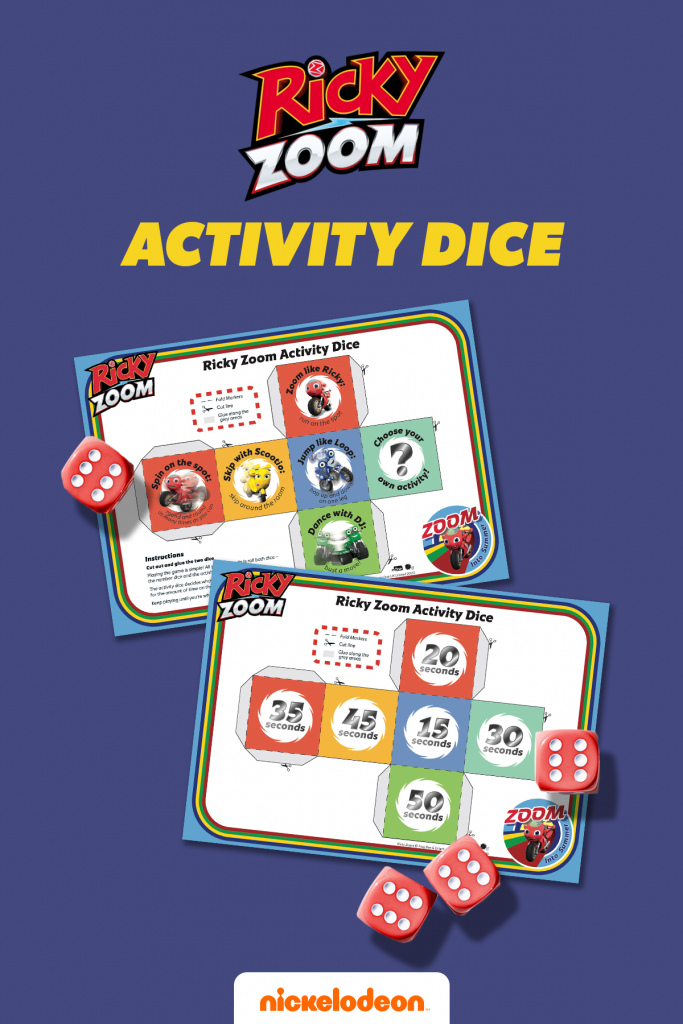 Ricky Zoom Activity Dice Game | Nickelodeon Parents