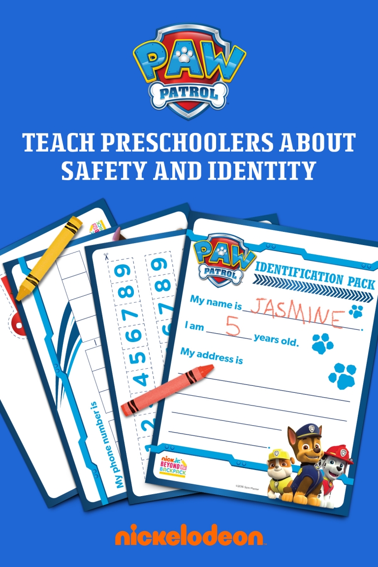 Paw Patrol ID Pack for Preschoolers | Nickelodeon Parents