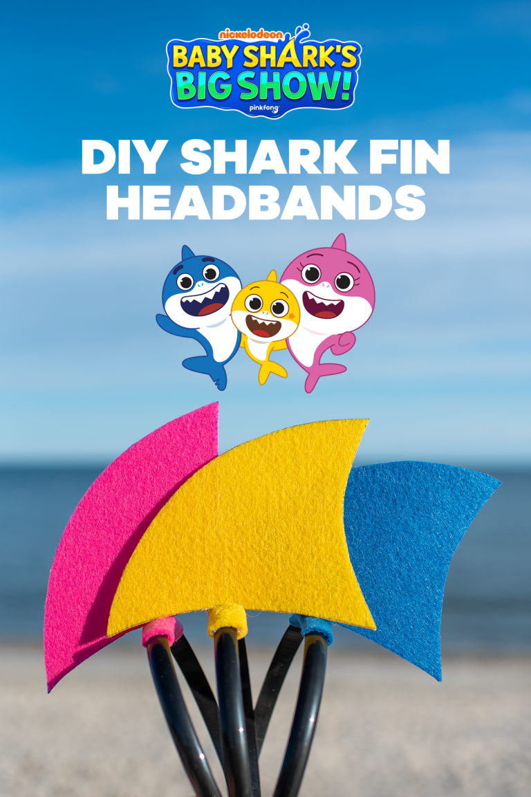 Easy DIY Baby Shark Fin Headband | Nickelodeon Parents