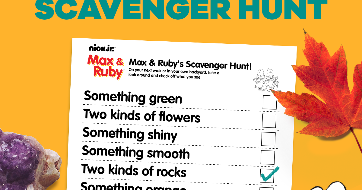 Look Out! It’s a Max & Ruby Scavenger Hunt | Nickelodeon Parents