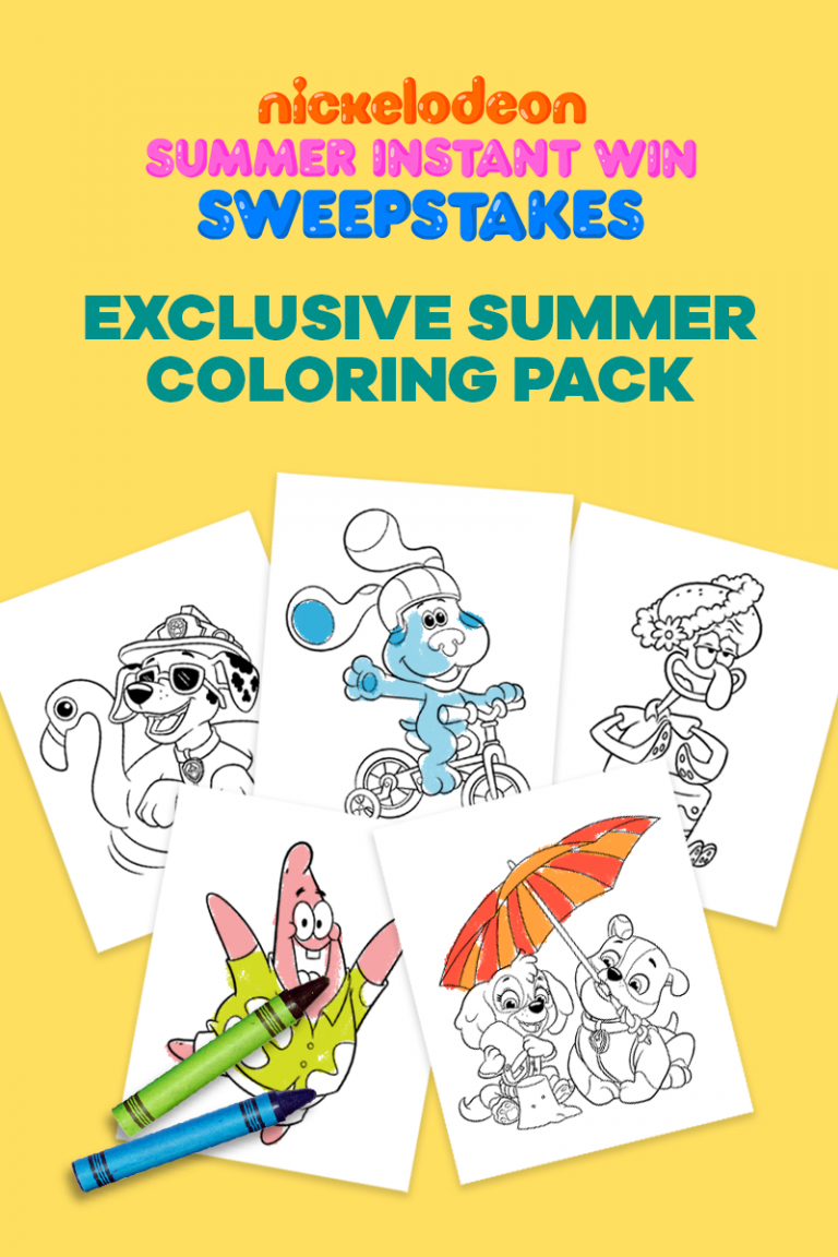 Fun in the Sun! Nickelodeon Summer Coloring Pack | Nickelodeon Parents