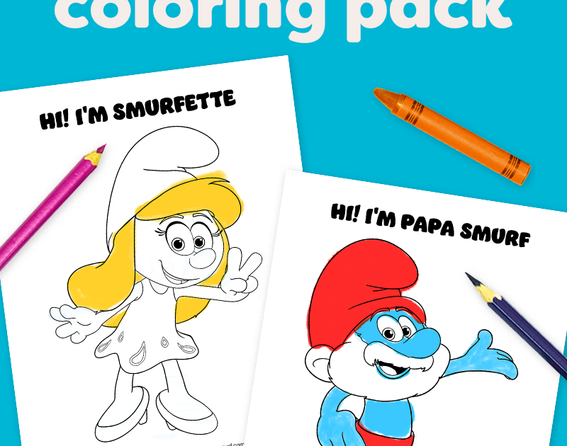 smurfette coloring pages