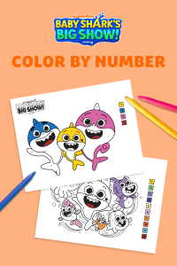 Baby Shark Color-by-Number Family Portrait | Nickelodeon Parents