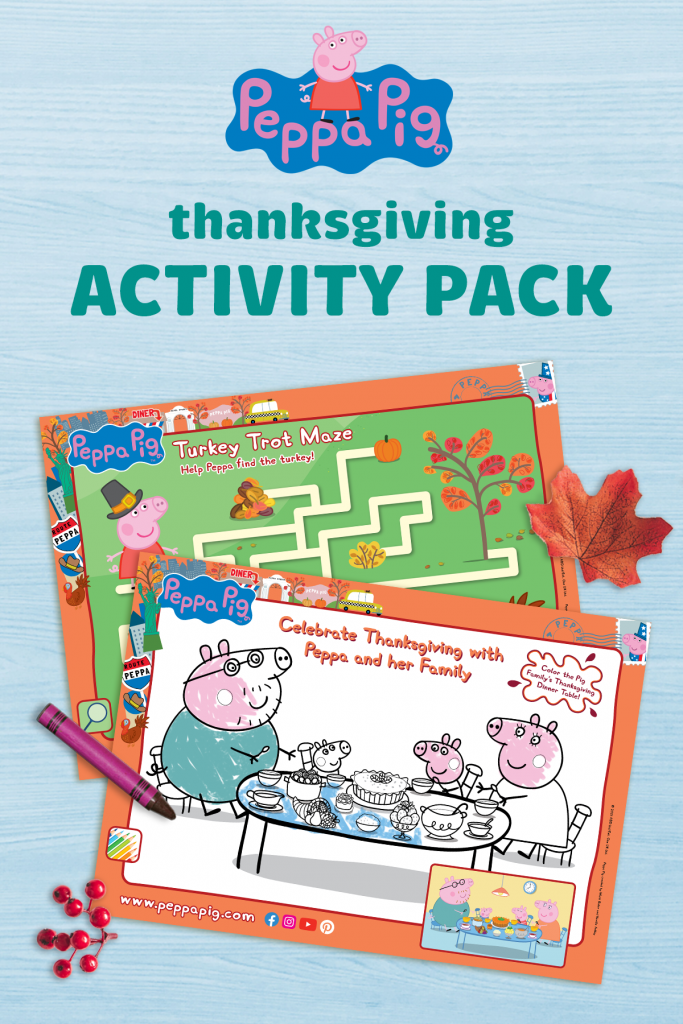 Peppa Pig Thanksgiving Activity Pack | Nickelodeon Parents