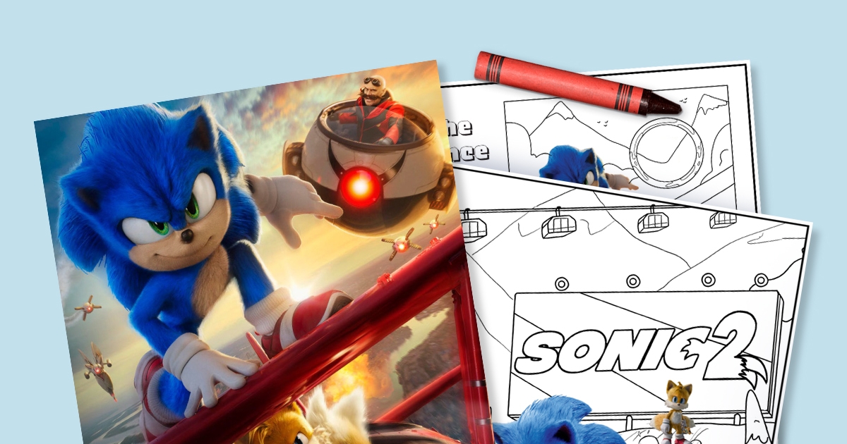 Sonic The Hedgehog 2 Activity Pack | Nickelodeon Parents