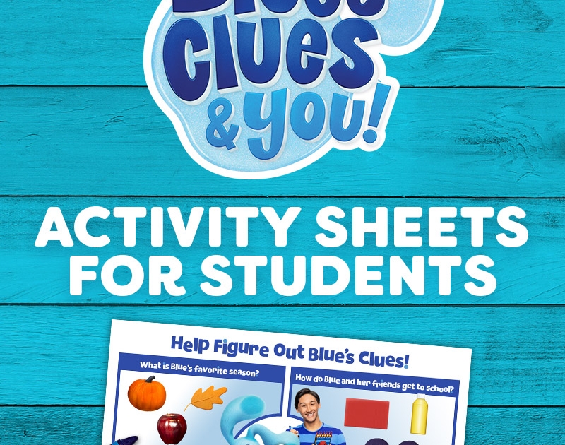 More Blue's Clues Activity Sheets for Students | Nickelodeon Parents