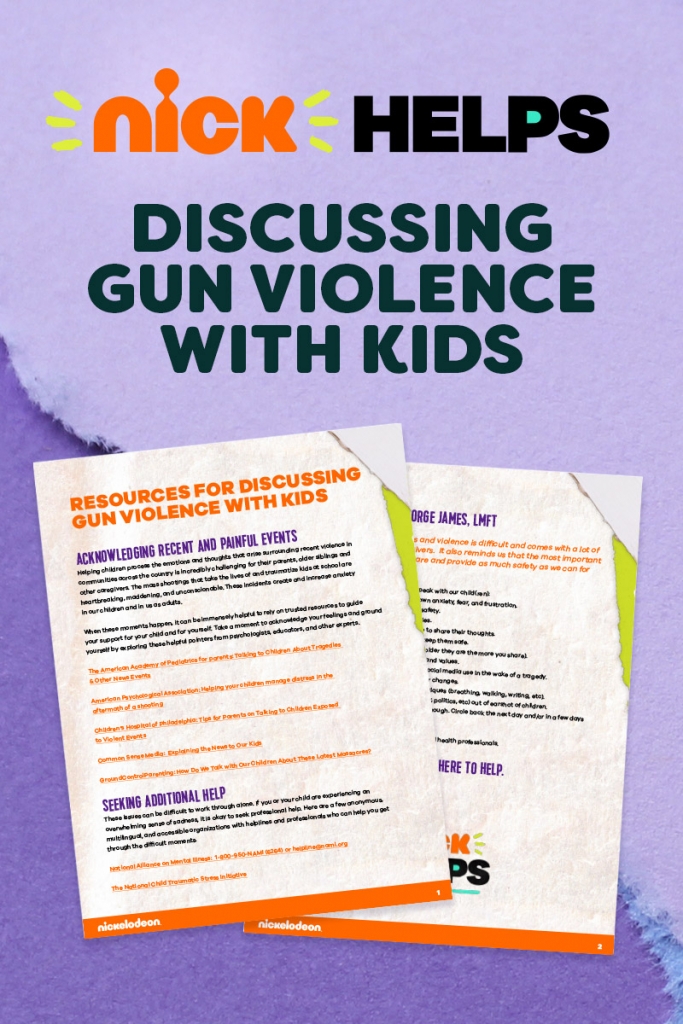 How to Talk About Gun Violence with Kids | Nickelodeon Parents