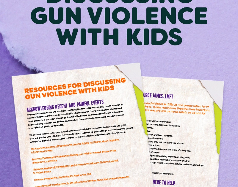 How to Talk About Gun Violence with Kids | Nickelodeon Parents