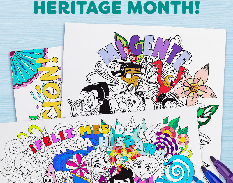 coloring pages on national hispanic month