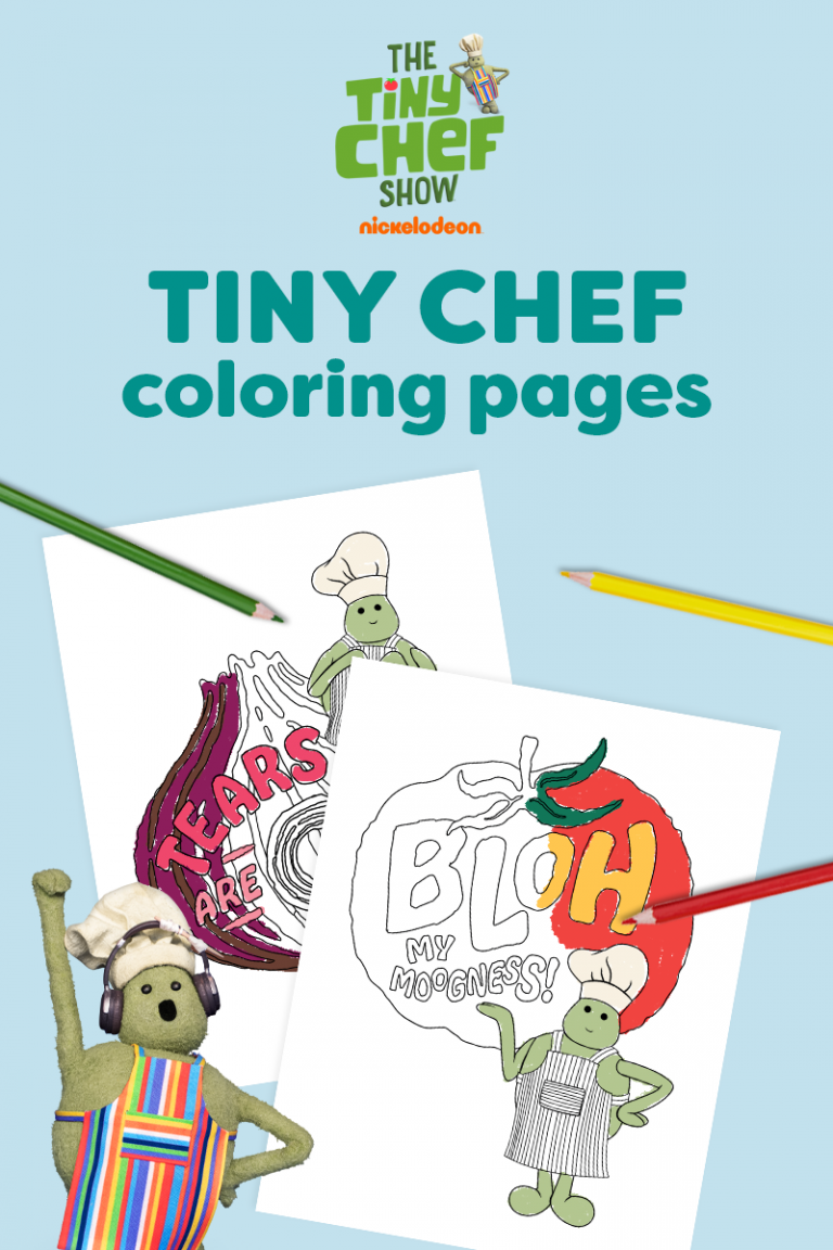 Foodie-Friendly, Tiny Chef Coloring Pages | Nickelodeon Parents