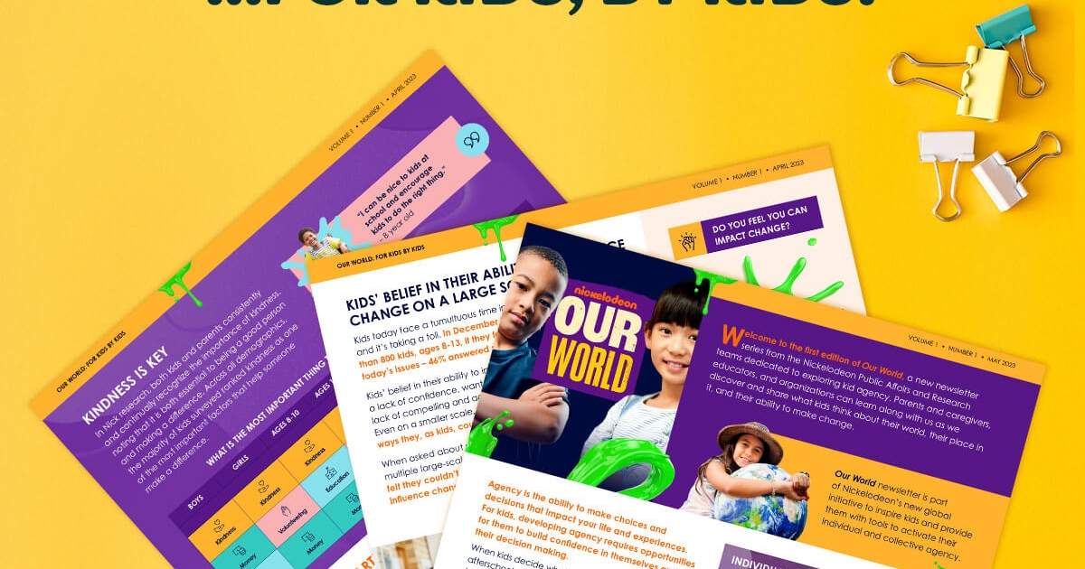 Introducing Our World…For Kids, By Kids! | Nickelodeon Parents