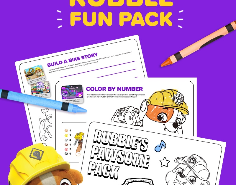 Noggin's PAW-some Rubble & Crew Activity Pack | Nickelodeon Parents