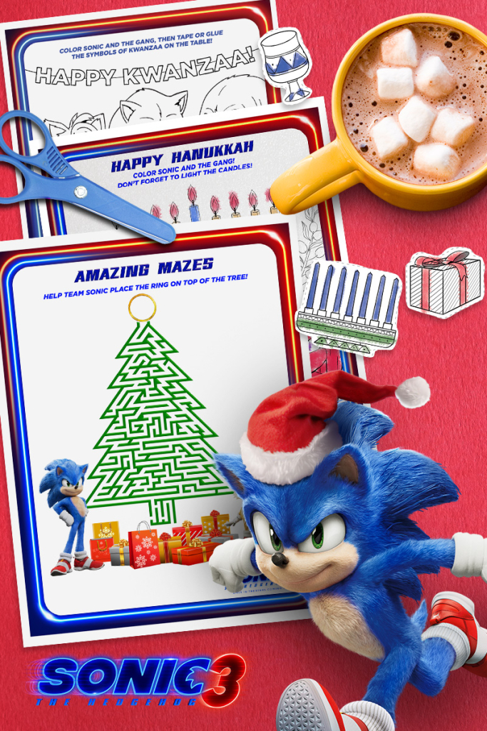 Sonic the Hedgehog Holiday Activity Pack | Nickelodeon Parents