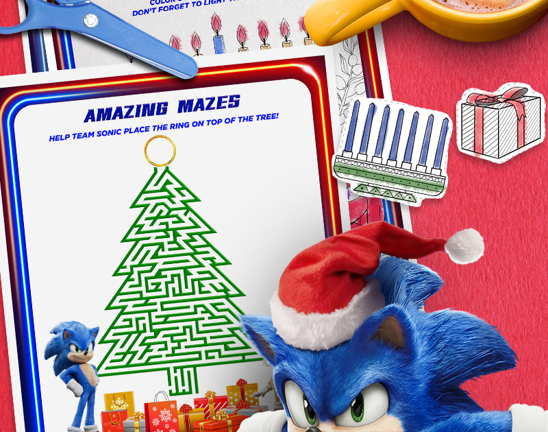 Sonic the Hedgehog Holiday Activity Pack | Nickelodeon Parents